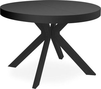 Paris Prix Table Ronde Extensible Zefane 160-260cm Noir