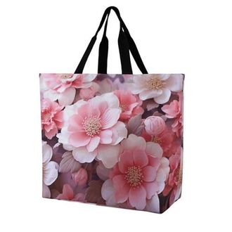 Generic Fleur Sac Cabas D&eacute;contract&eacute; Tote Bag R&eacute;utilisable Sac &Agrave; Bandouli&egrave;re Pour Voyage Gym Plage