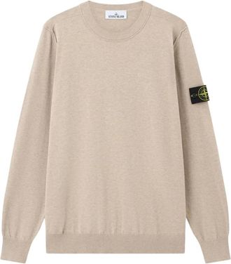 Stone Island Homme, Pulls, Beige, Taille: XL Pull ras du cou avec coutures &agrave; bords roul&eacute;s