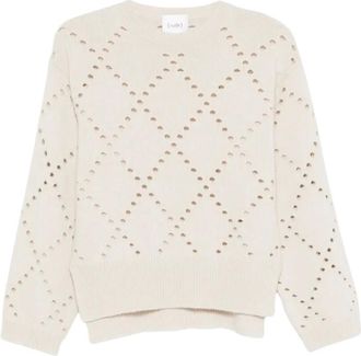Nude Nude, Femme, Pulls, Blanc, Taille: 38 FR Perf Argyle Crewneck