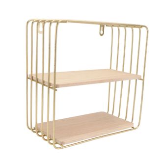 Cabilock 1st&uuml;ck Nordischer Eisen Wandspeicher Multifunktionaler Wandregal F&uuml;r Badezimmer Wohnzimmer Und Goldene Dekorative Aufbewahrungsl&ouml;sung Mit Stabiler Kon