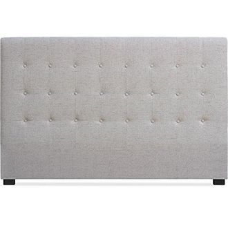 Menzzo Luxor Kopfteil Bett 180cm mit Stoffbezug Beige