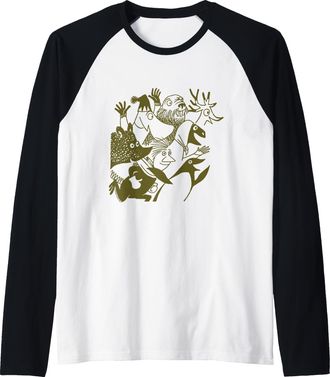 Moomin Laufende Charaktere aus Olive Moomins Winter Follies Raglan
