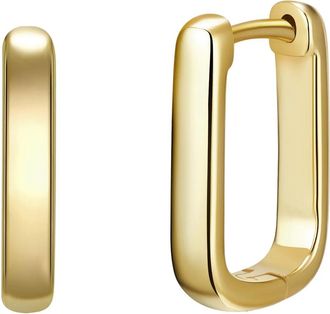 Glanzst&uuml;cke M&uuml;nchen Ohrringe - Sterling Silber Creolen - Gr. unisize - in Gold - f&uuml;r Damen