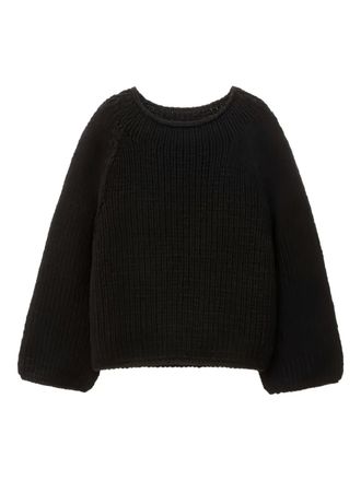 Iris Von Arnim pull &agrave; manches raglan - Noir