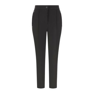 Moncler Pantalon fusel&eacute; en serg&eacute; stretch - Femme - Pantalons - Noir - Taille: 34 FR