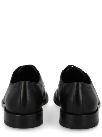 HUGO BOSS Cowhide Leather Loafer - Black