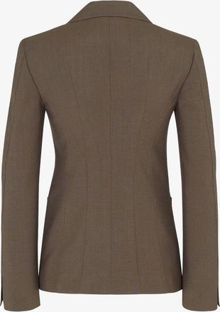 Fendi Single-Breasted Blazer - Taupe