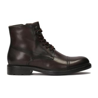 Kazar Braune Stiefel mit N&auml;hten auf der Nase - - Shoes - Herren - Braun - 43 EU