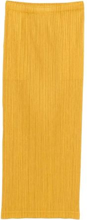 Issey Miyake Femme, Jupes, Jaune, Taille: 44 FR Jupe Pliss&eacute;e