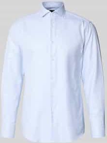 HUGO BOSS Slim Fit Businesshemd aus reiner Baumwolle Modell HANK