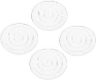 Artibetter Ipetboom 4 St&uuml;ck rutschfeste Transparente M&ouml;belgleiter mit Selbstklebender Oberfl&auml;che M&ouml;belfu&szlig;schutz f&uuml;r Hartholzb&ouml;den Ger&auml;uschd&auml;mpfend und Universell