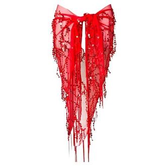 Generic Ceintures Femme - Ceinture de Danse Orientale &Eacute;charpe de Hanche pour Femmes V&ecirc;tements dEntra&icirc;nement Accessoire D&eacute;butant avec Pompons