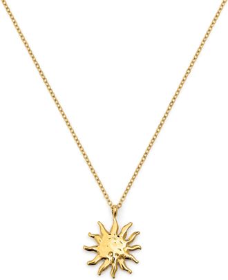 Singularu Halskette Sun Light. Edelstahl mit 18K vergoldung. Schmuck für Damen