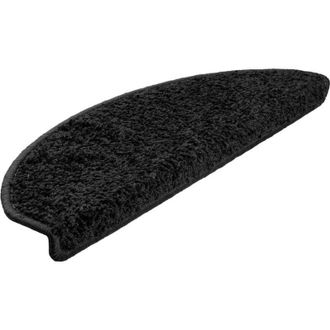 vidaXL Stufenmatten 20 Stk. 65x21x4 cm Schwarz Halbrund Gro&szlig; vidaXL