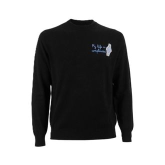 MC2 Saint Barth Heron Light Rundhals-Pullover - - Knitwear - Herren - Schwarzk - XL