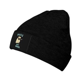 Generic Universelle Bonnet Souple Tricot&eacute;, des carlins, Pas de la Drogue, Classique Chapeau Tricot&eacute;, Bonnets en Tricot pour Femme, Ski, Sports