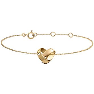 Edenly Origami Herz Armband - 750er Gelbgold (18 Karat)