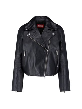 Diesel Biker Jacket In Leather L-Unatic