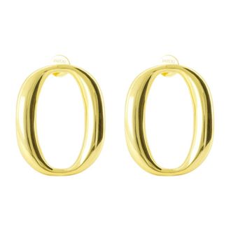 Patou Elegante ovale Ohrringe - - Accessories - Damen - Gelb - ONE SIZE