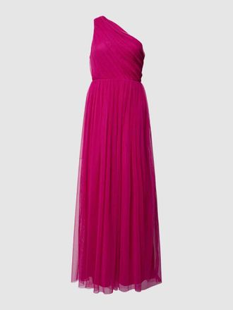 Lace & Beads Abendkleid mit One-Shoulder-Tr&auml;ger
