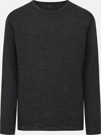 Hanseheld Herren Strickpullover Merino Anthrazit Grau