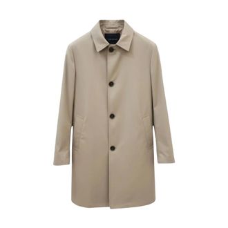 Kired Kired - Manteau Col Crant&eacute; - Homme - Manteaux - Beige - Taille: L