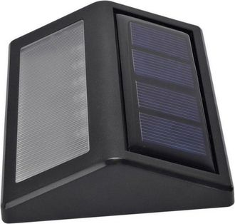 Lurrose 2st&uuml;cke Solar Wandleuchte Au&szlig;enbereich Led Solarbetriebene Wasserdichte Flurleuchte Gartenleuchte Led Solarleuchte F&uuml;r Terrasse Warmes Licht