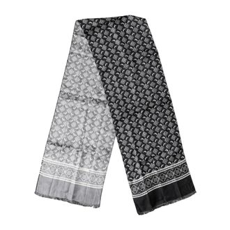 Dolce & Gabbana Homme, Accessoires, Multicolore, Taille: ONE Size Foulard &Eacute;charpe en Soie avec Franges et Motif Oiseaux
