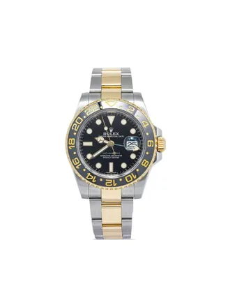 Rolex montre GMT-Master II 40 mm pre-owned - Noir