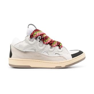 Lanvin Homme, Chaussures, Multicolore, Taille: 46 EU Curb Lace-Up Baskets