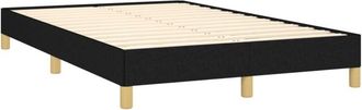 vidaXL Cadre de lit sans matelas noir 120x190 cm tissu Vidaxl