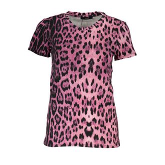 Cavalli Pink Baumwoll Damen T-Shirt