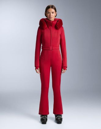Oysho Combinaison de ski stretch ajust&eacute;e et imperm&eacute;able - Rouge
