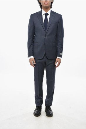 Nino Danieli Single-breasted Virgin Wool Suit with Notch Lapel Gr&ouml;&szlig;e 48