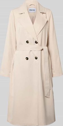 Pieces Regular Fit Trenchcoat mit Tailleng&uuml;rtel zum Binden Modell SCARLETT
