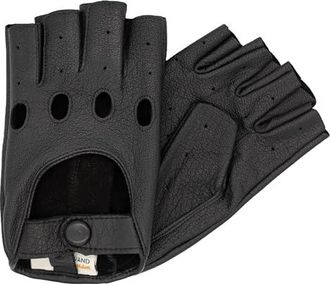 Weikert-Handschuhe Paul - Gants de voiture de qualité supérieure pour homme en cuir nappa de chèvre - Gants de conduite sans doigts - Moto - Oldtimer - Mitaines de voitu