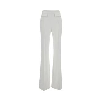 Elisabetta Franchi Femme, Pantalons, Blanc, Taille: 42 FR Wide Pantalons