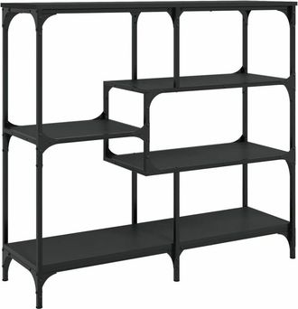 vidaXL Table console noir 103x32x95 cm bois dingénierie