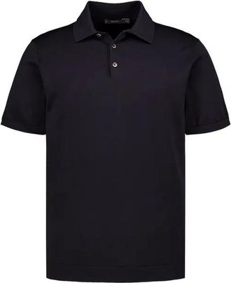 Boggi Milano Herren Polo-Shirt schwarz