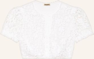 Gottseidank Gottseidank Dirndlbluse Viktoria Aus Spitze weiss