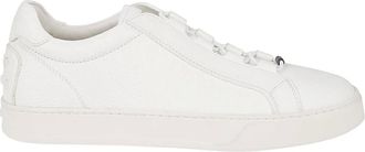 Tod's Homme, Chaussures, Blanc, Taille: 39 1/2 EU Baskets basses en cuir