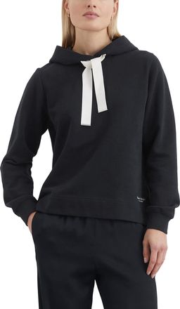 Marc O'Polo Damen Hoodie aus Bio-Baumwolle mit Breiten Kordeln, Blau (Deep Night Blue), L