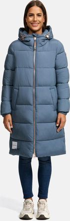 Marikoo Winterjacke MARIKOO Nomadiaa, Damen, Gr. XXL, blau (stormy blau), Obermaterial: 100% Polyester. Innenseite: 100% Polyester. Futter: 100% Polyester. Wa
