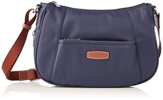 Pellet Paris - Sac port&eacute; travers - pour Femme - Collection DIVERSITE - Marine - en Nylon - Port&eacute; Croise - Sac a main femme - Sac bandouli&egrave;re - Petit Sac - Sa