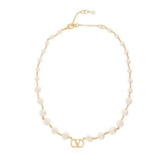 Valentino Garavani VLogo Signature Halskette - - Accessories - Damen - Gelb - ONE SIZE