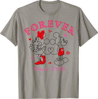 Disney Mickey Mouse And Minnie Forever Valentine T-Shirt