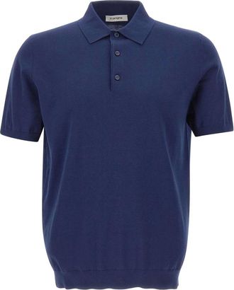 KANGRA Polo en coton - Homme - Tops - Bleu - Taille: 2XL