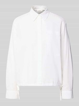 s.Oliver Red Label Boxy Fit Langarmbluse aus reiner Baumwolle