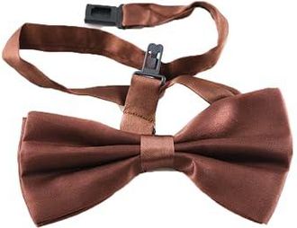 TMK Cravate papillon papillon accessoires festifs unisexe avec pailettes et multicolores réglables pour adultes et enfants unisexe cod.27600, marron, enfa